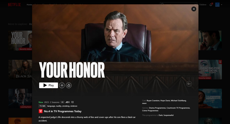 Bekijk de Your Honor-serie nu op Netflix! - VPN Nederland