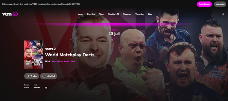 Bekijk de 2025 World Matchplay Darts live! - VPN Nederland