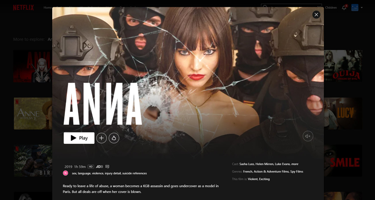 Zo kijk je de 2019 film Anna op Netflix