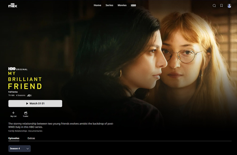 2 manieren om My Brilliant Friend seizoen 4 te kijken