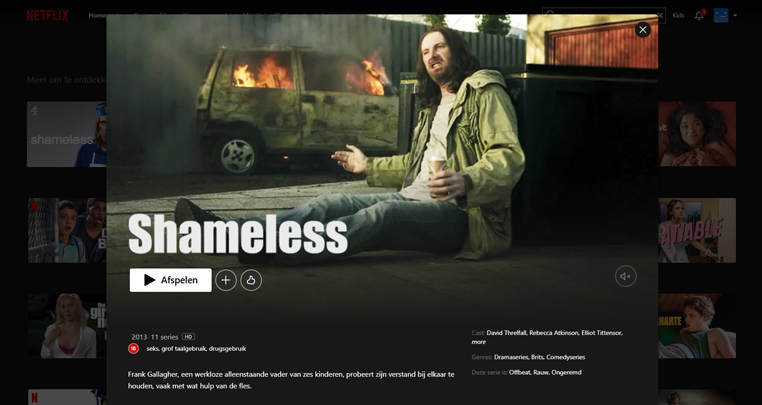 Zo kijk je Shameless UK weer op Netflix