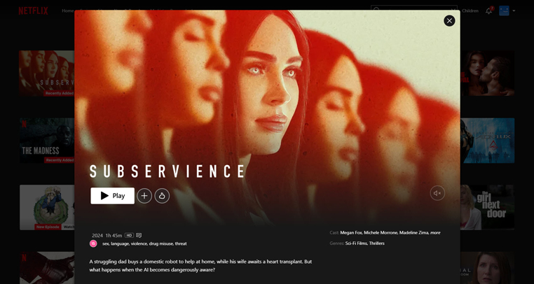 Staat Subservience op Netflix? Ja, en zo kijk je